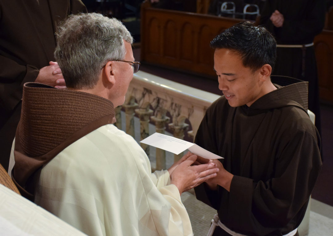 Five Friars Make Solemn Vows - Capuchin Province of St. Augustine